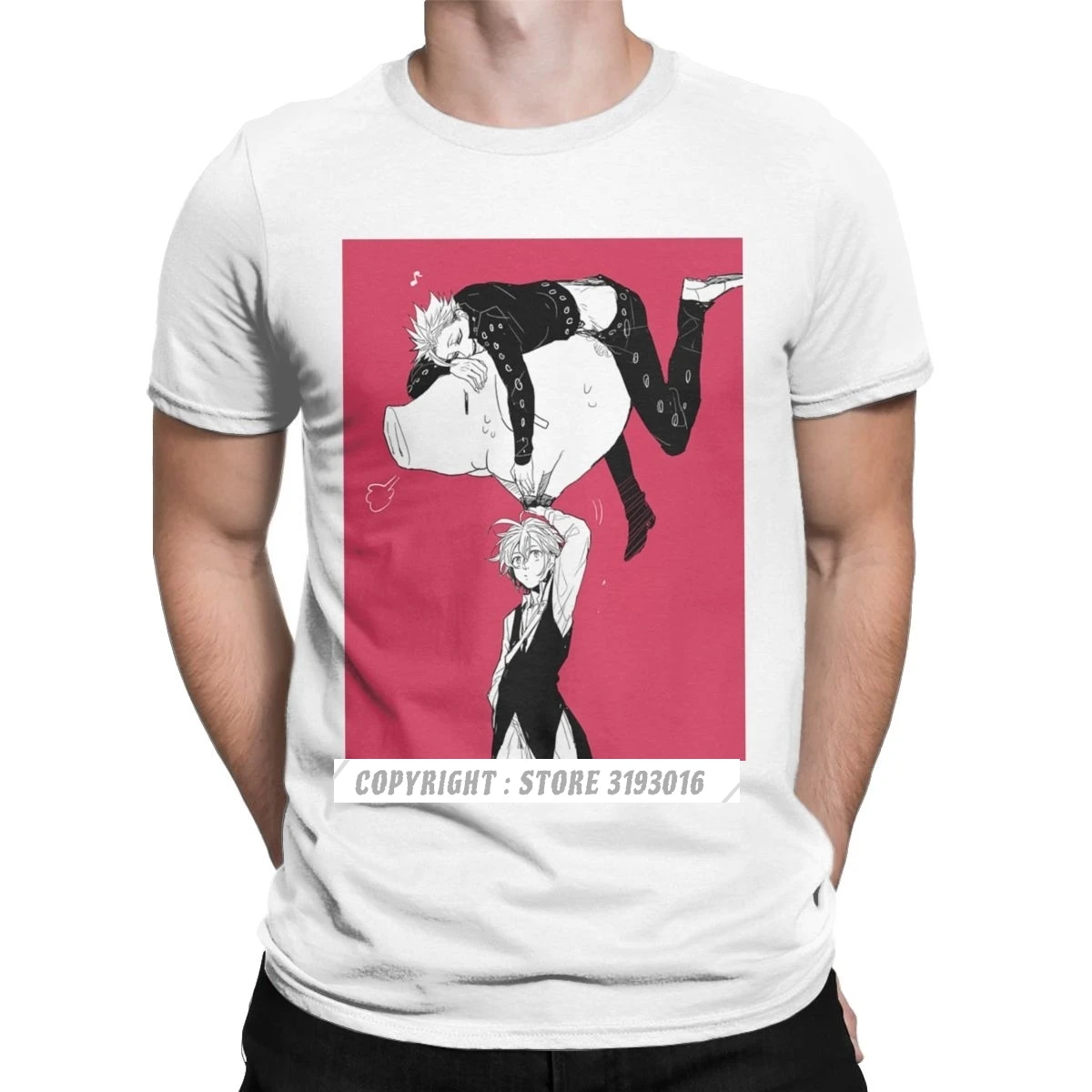 Digital Prints Seven deadly sins Ban graphic print Bootleg tee design ...
