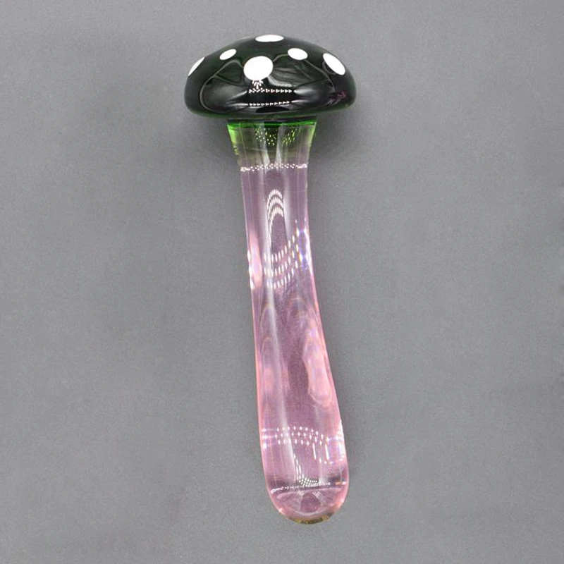 Glass Anal Plug Mushroom Crystal Dildo Adult Sex Toys for Woman Man ...