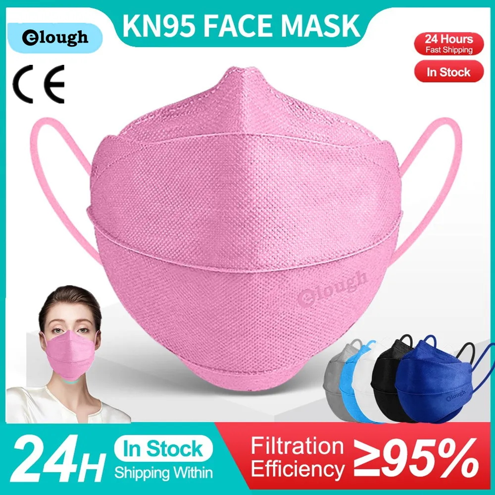 Elough-4D-CE-FFP2-Mascarillas-KN95-Adult-6-Colors-Approved-FPP2-Mask-4 ...