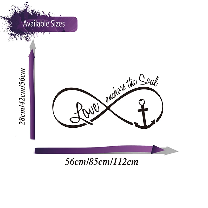 Infinity Sign With Anchor With Bible Verse