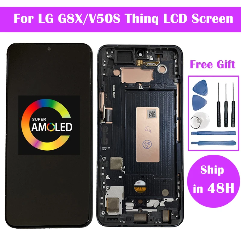 Original-V50S-ThinQ-LCD-For-LG-G8X-G8S-G8-LCD-Display-Screen-With-Frame ...