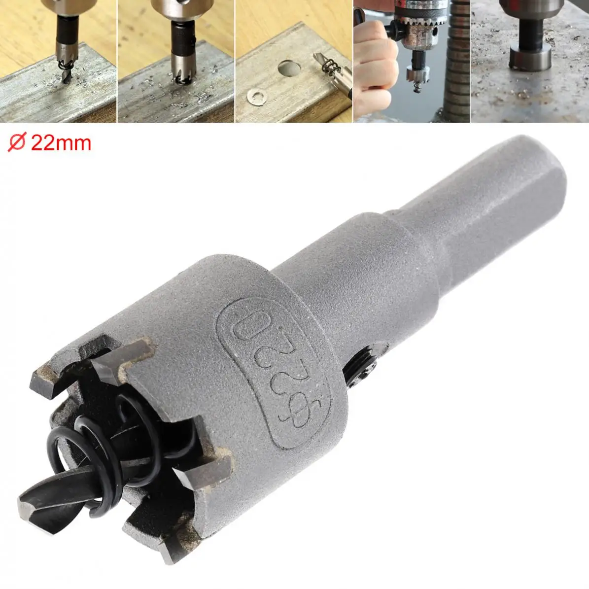22MM-Drill-Bit-Carbide-Cutter-Head-Carbide-Alloy-HSS-Drill-Set-Hole-for ...