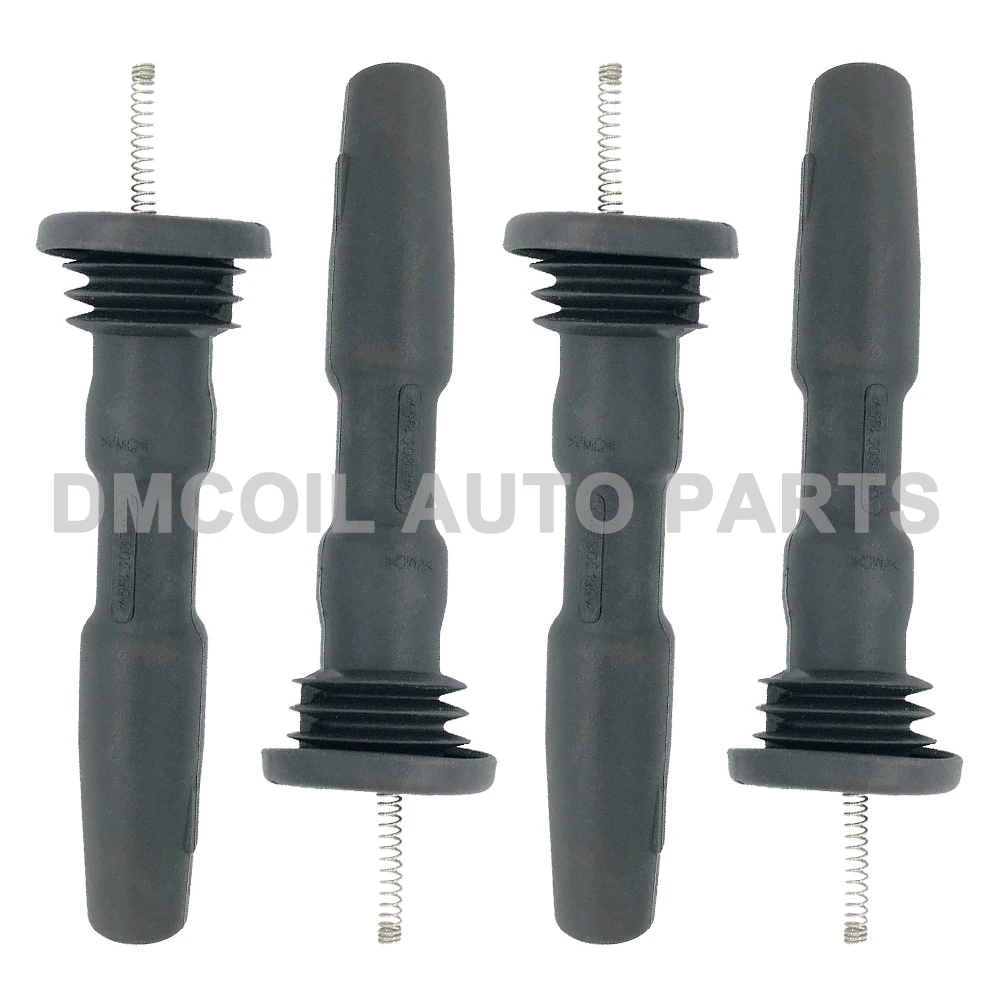 4 Pcs Ignition Coil Rubber Boots With Spring Connect Spark Plug For ...