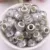 10pcs Rondelle Glitter Round Big Hole Murano Resin Beads Spacer Fit ...