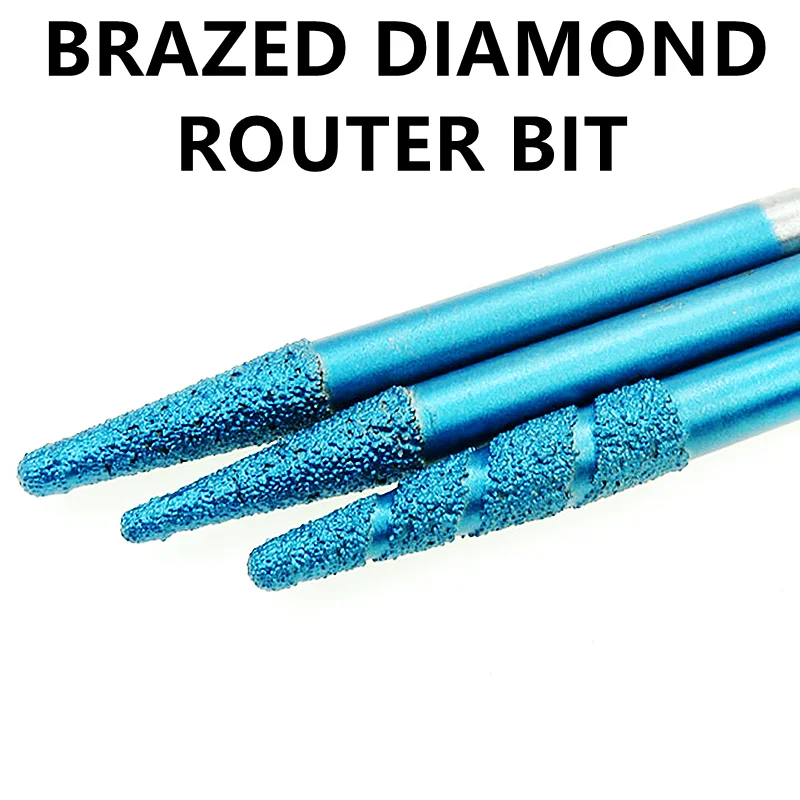 Brazed Diamond Engraving Router Bit Stone Milling Cutter Engraver ...