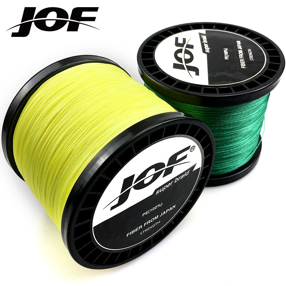 Jof 1000m Fishing Lines Pe Braid 8 Strands 22lbs To 78lb Multifilament ...