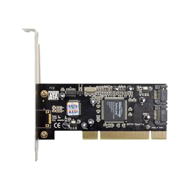 PCI To 2 Port SATA RAID Controller Card Sil3112 chipset SATA PCI Serial ...