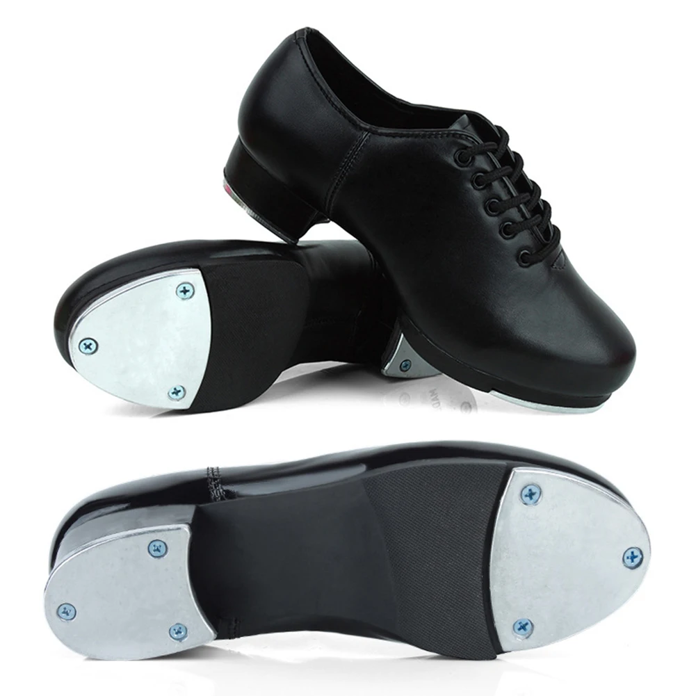 Tap-Dance-Step-Dance-Latin-Dance-Shoes-for-Adult-Children-Kids-Lacing ...