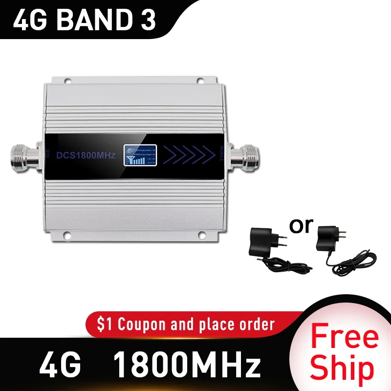 AMPLIFICADOR DE señal 4g gsm 1800mhz LTE GSM, repetidor de señal móvil DCS 1800Mhz, teléfono ...