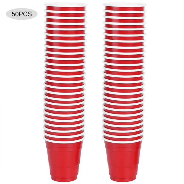 Stack Plastic Red Cup Party