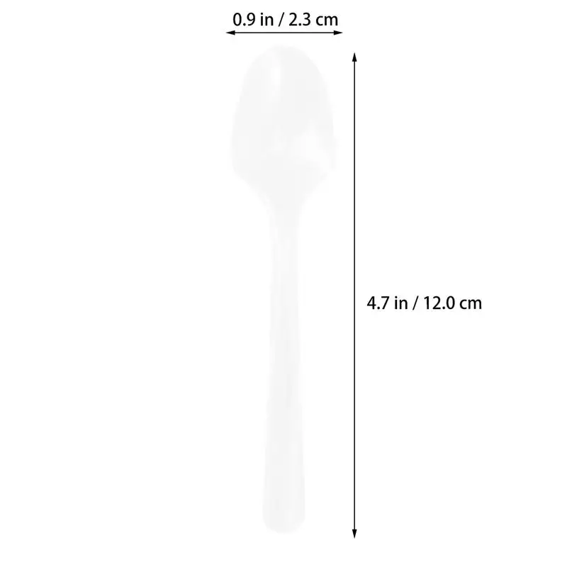 200 шт одноразовые пластиковые ложки одноразовая посуда ложки столовая ...