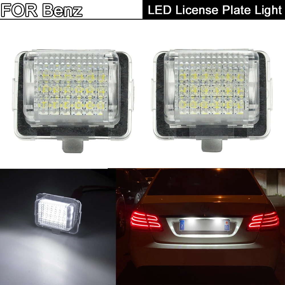 LED License Number Plate Light For Benz C-Class W204 W205 W216 W218 E ...