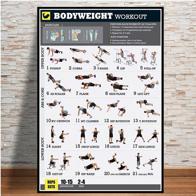 Total Gym Exercise Poster