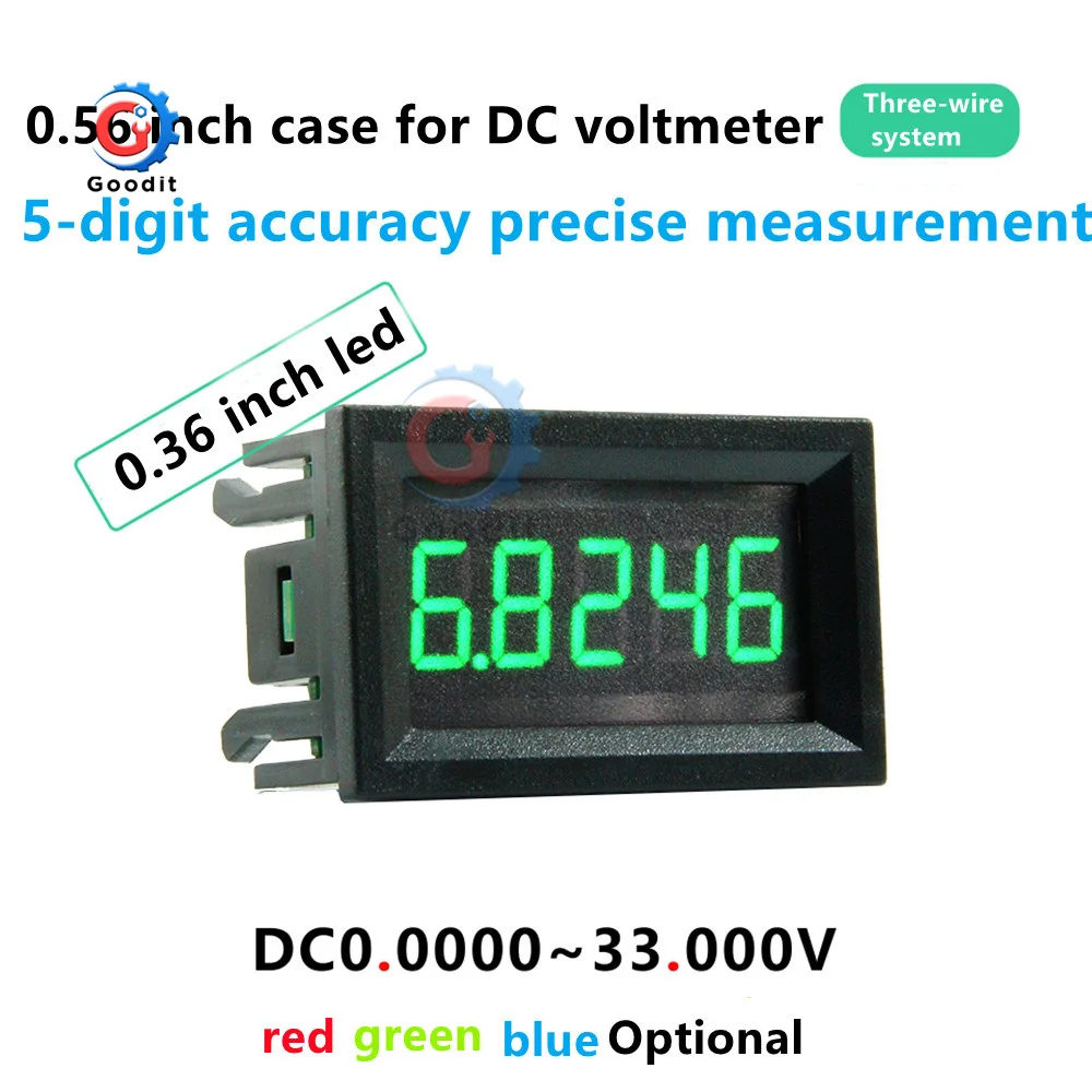 3 Wire DC 0-33.000V 0-33V Digital Voltmeter 5-Digits bit High Precision ...