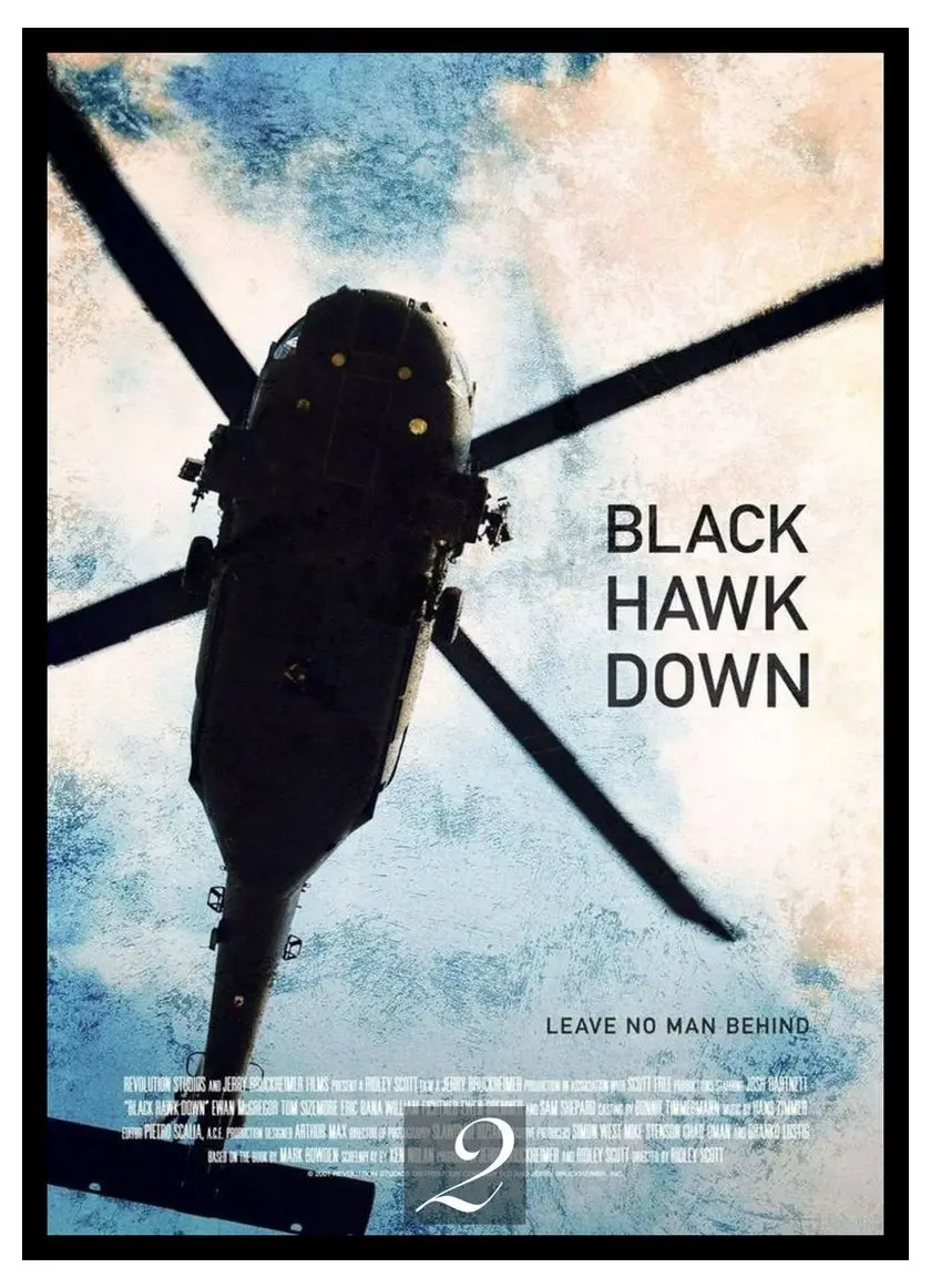 Black Hawk Down Movie Poster 2001