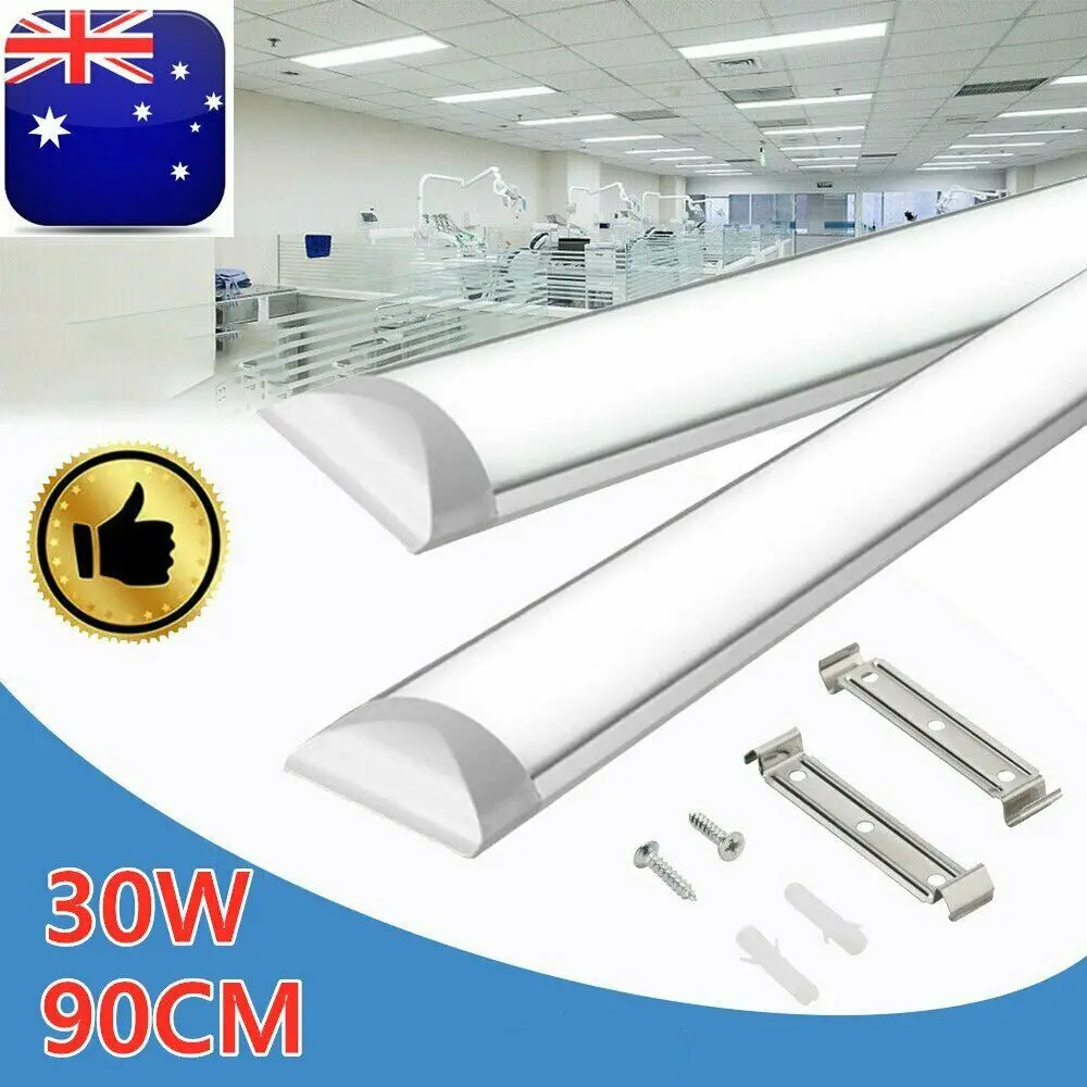 90cm LEDリニアチューブ,1ピース,表面実装,ガレージ,倉庫,店舗,商業用照明器具用|LED バルブ & チューブ| - AliExpress