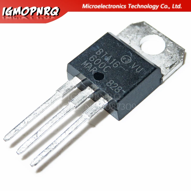BTA16-600BWRG TRIAC 600V 16A TO-220AB BTA16 16-600 5PCS tillescenter ...