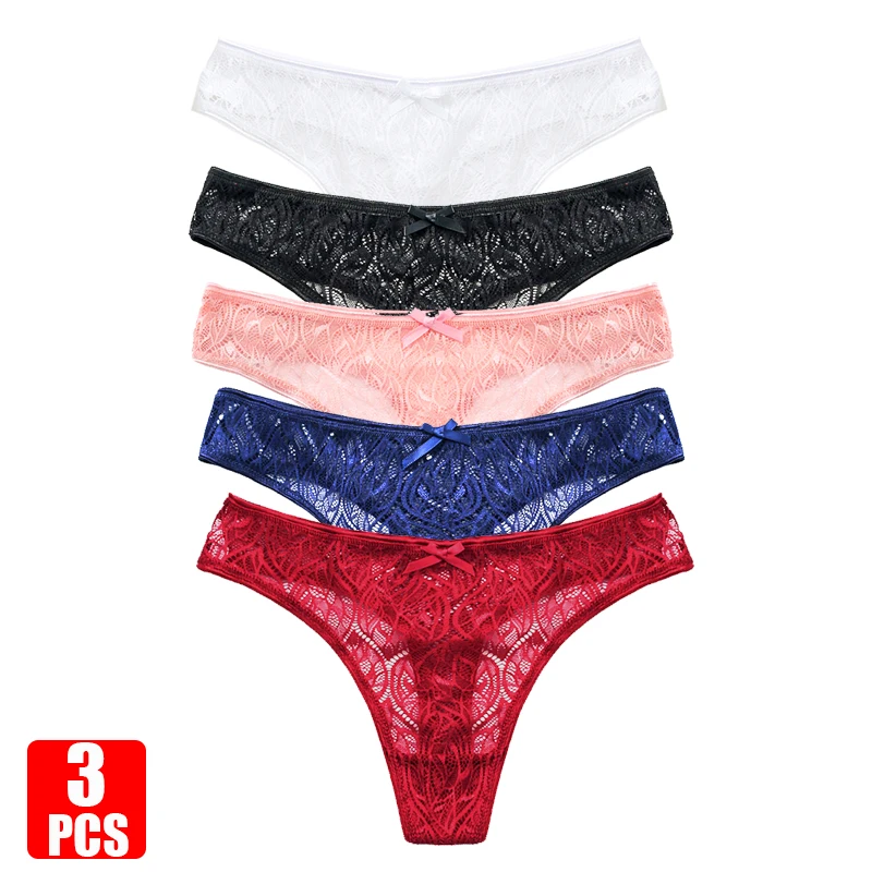 DKERT-Tanga de encaje para mujer, ropa interior ahuecada, parte trasera ...