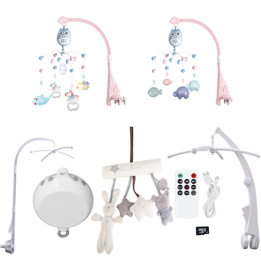 Baby-Music-Box-Rotary-Mobile-Crib-Bed-Clockwork-Movement-Mobile-Musical ...