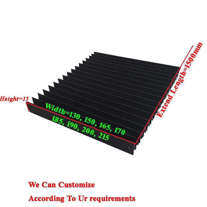 Rail Telescopic Shield Machine Guard | Telescopic Cnc Protective Cover ...