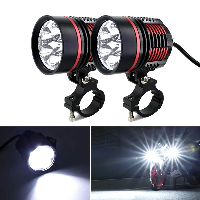 2pcs High Power 60w 8000lm Motorcycle Headlight Spot Light 2x Xm L T6