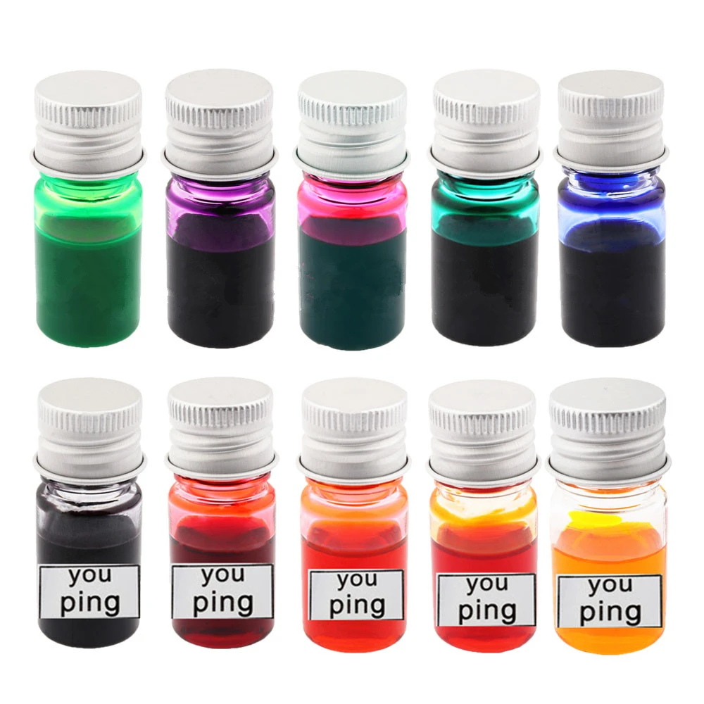 High Quality 5ml Fountain Pen Ink Bottle Refills Cartridge School ...