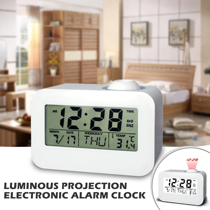 Creative Alarm Clock Four Clouds Voice-controlled Bedside Snooze Clock ...
