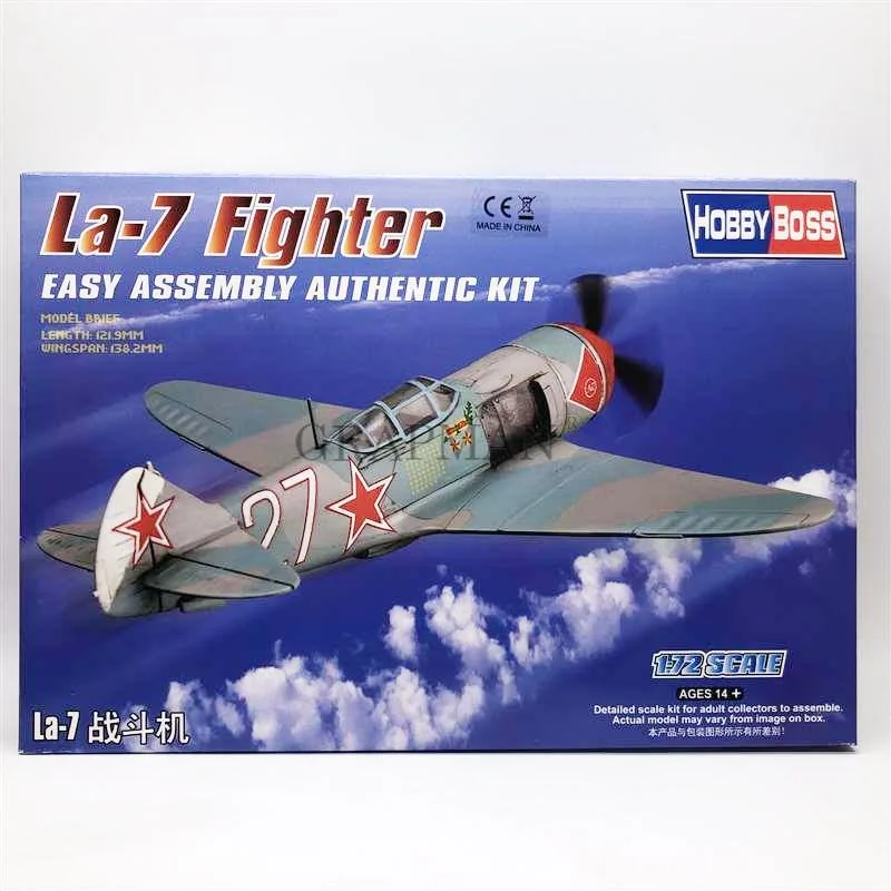 1/72 La-7 Fighter Ww Ii Soviet Military Aircraft Plastic Assembly Model ...