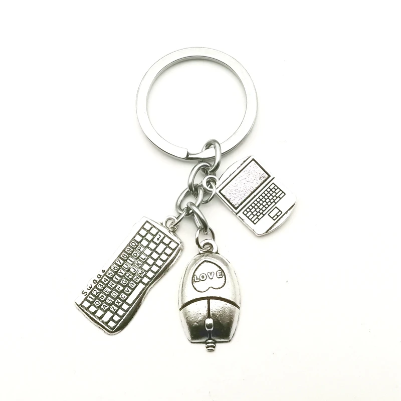 Love Keychains Mouse Keyboard | Keychain Men Women | Keychain Keys ...