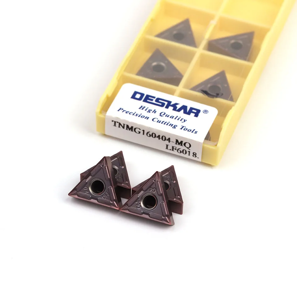 Deskar tnmg160404 tnmg160408 hs mq jms ha ma ms lf6018 deskar original carboneto lâmina ...