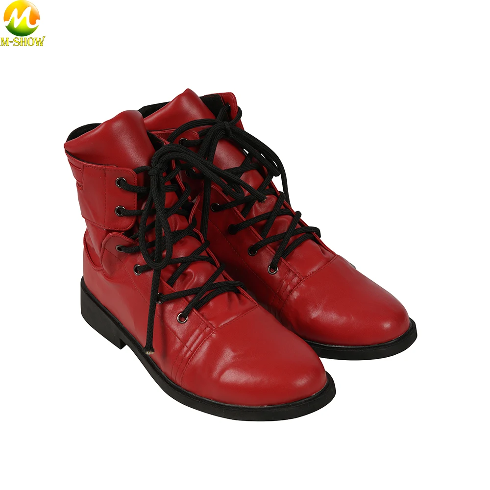 Game Final Fantasy VII Remake FF7 Costume Tifa Lockha Boots Red Tifa PU ...