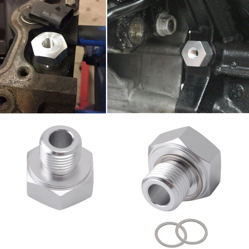 2Pcs Oil Pressure Sensor M16 X1.5 Adapter to 1/8 Inch NPT for GMC LS1 ...