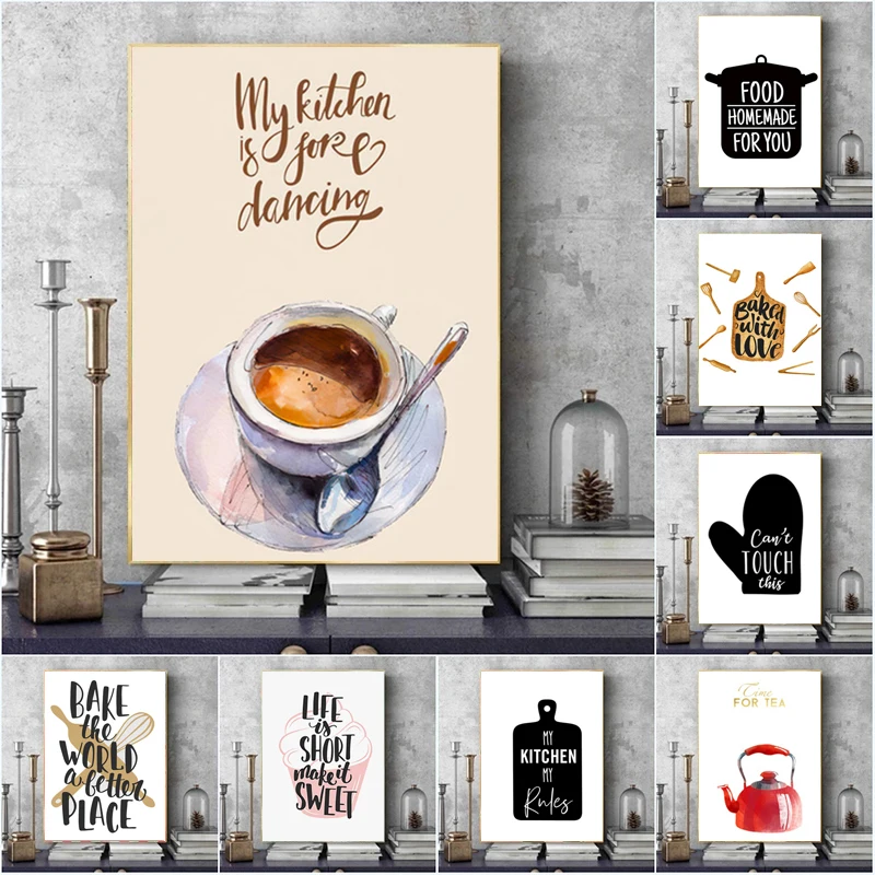 Eat-Good-Food-Posters-Prints-Kitchenware-Art-Painting-for-Dining-Room ...
