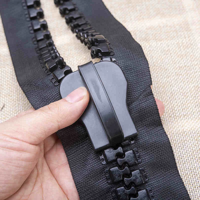 30# long chain large roll Resin Zipper black Super large zipper Bulk ...
