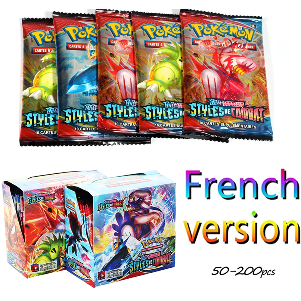 2021 latest French version of Pokemon STYLES DE COMBAT booster 50 ...