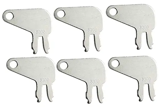 (6) Keys 8398 8h5306 8h-5306 For Cat For Caterpillar Master Disconnect ...