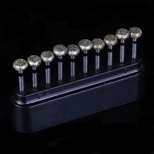 10pcs/box AZDENT Dental Diamond Burs 1.6mm for High Speed Handpiece Super Coarse Diamond Dentist ...