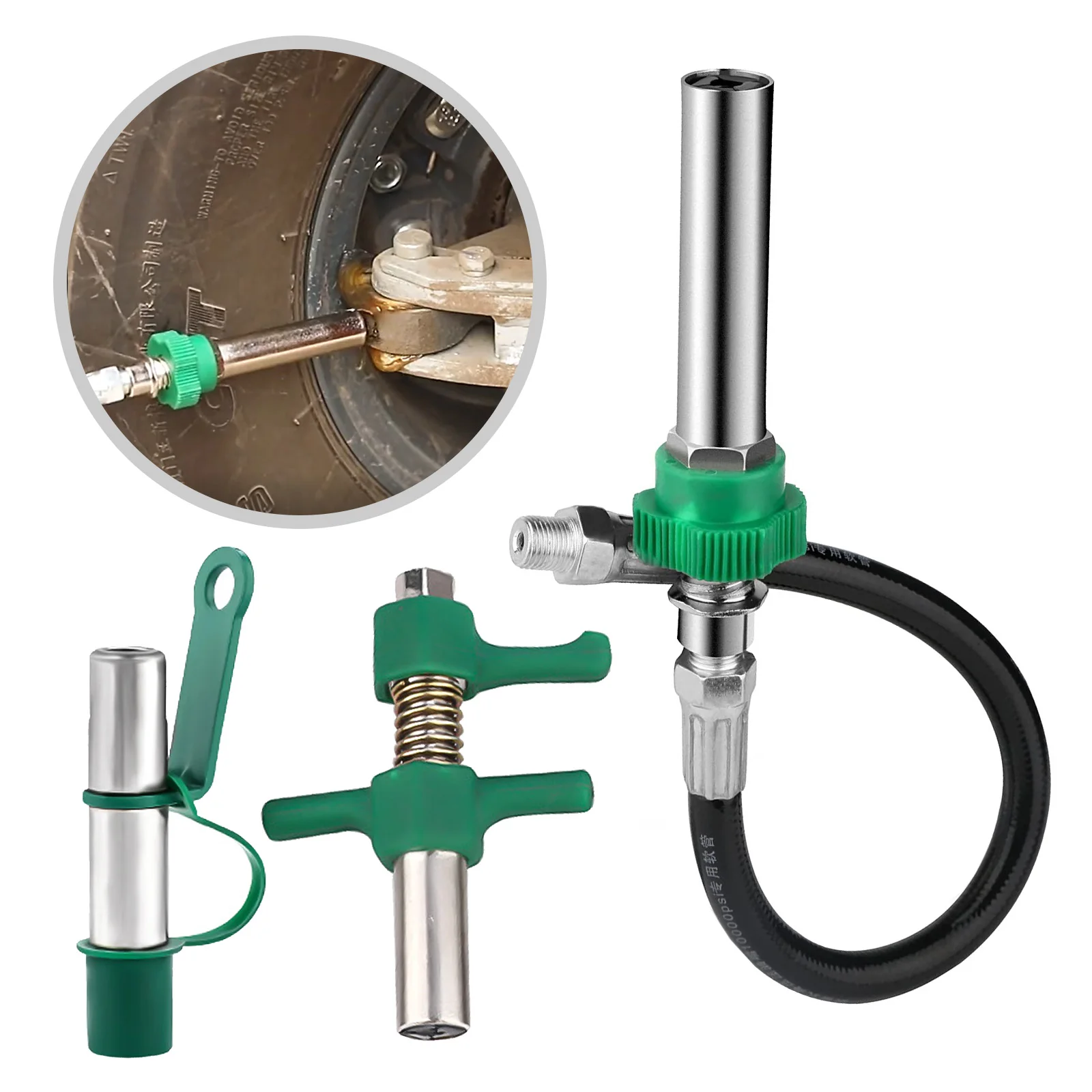 Grease Gun Adapter Hose Kit Gun Lock Grease Coupler Quick Release Lock ...