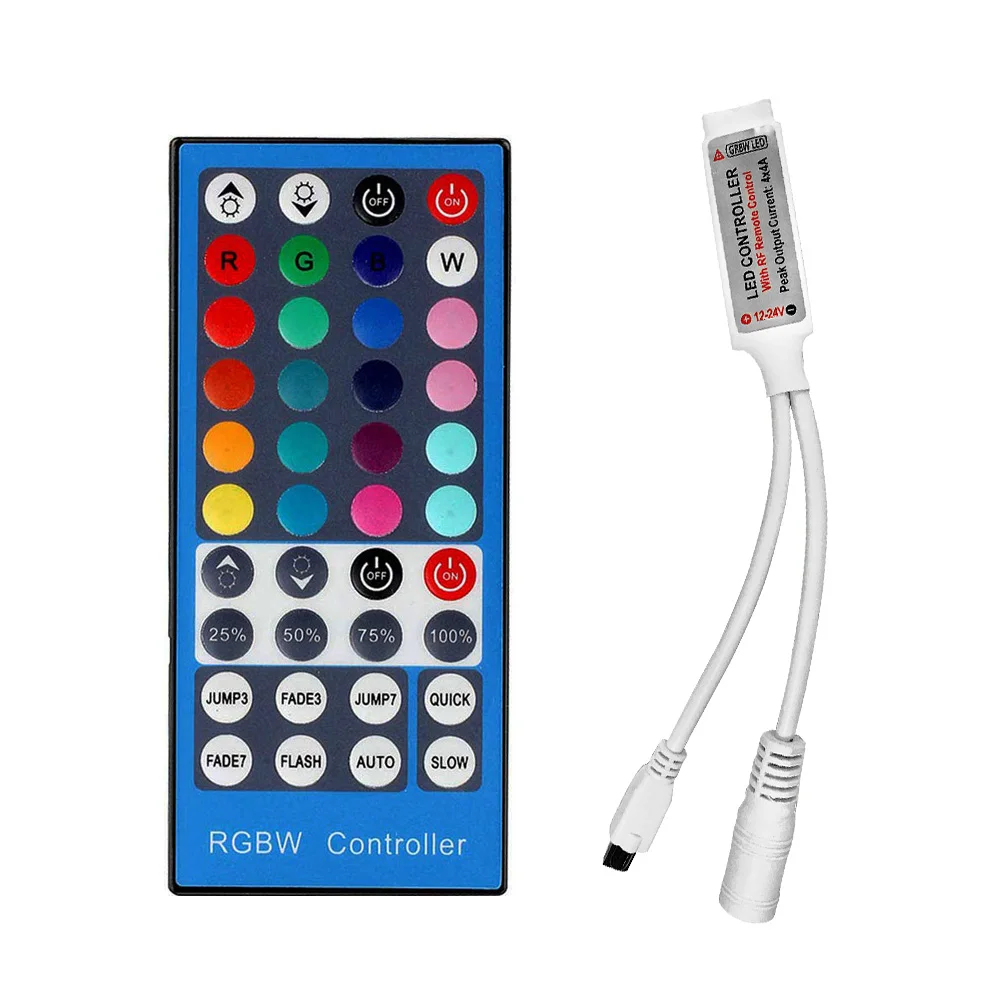 Ir Remote Controller 40 Keys Rgbw Led Wireless Dimmer For Rgb/rgbw 3528 ...