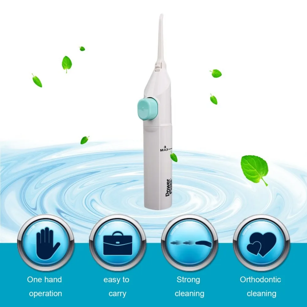 New Portable Air Powered Floss Dental Water Jet Cords Tooth Pick Dental ...
