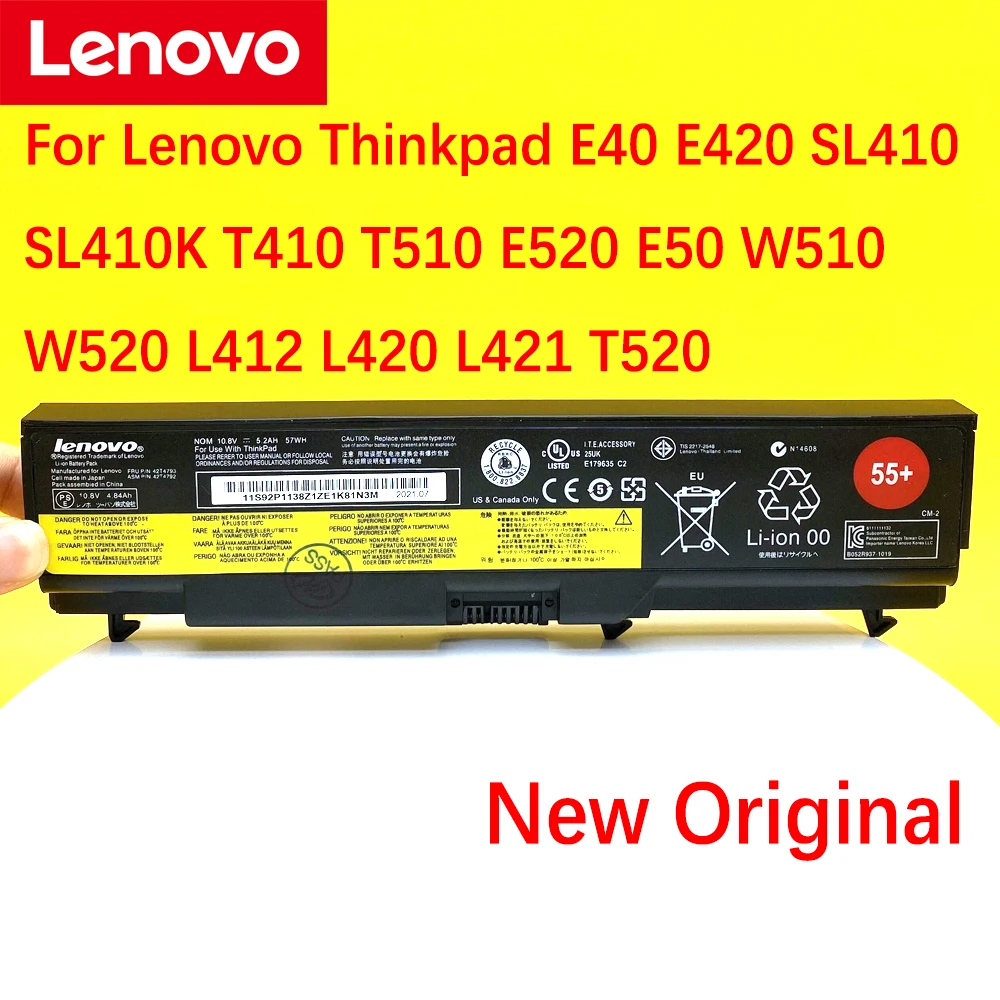 Lenovo Thinkpad E40 E420 T420 Sl410 Sl410k T410 T510 E520 E50 W510 W520 ...