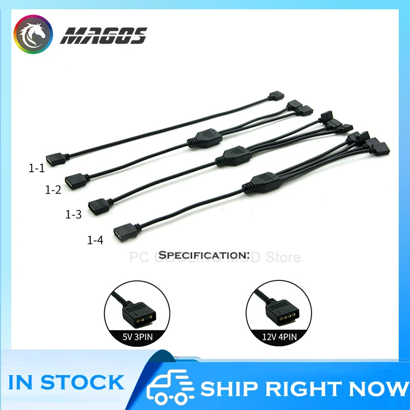 Motherboard AURA RGB Splitter 12V / 5V Header, Addressable D RGB SYNC ...