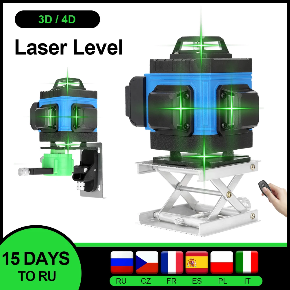 12/16 Lines Laser Level 3d 4d Self-leveling Laser Level 360 Laser ...