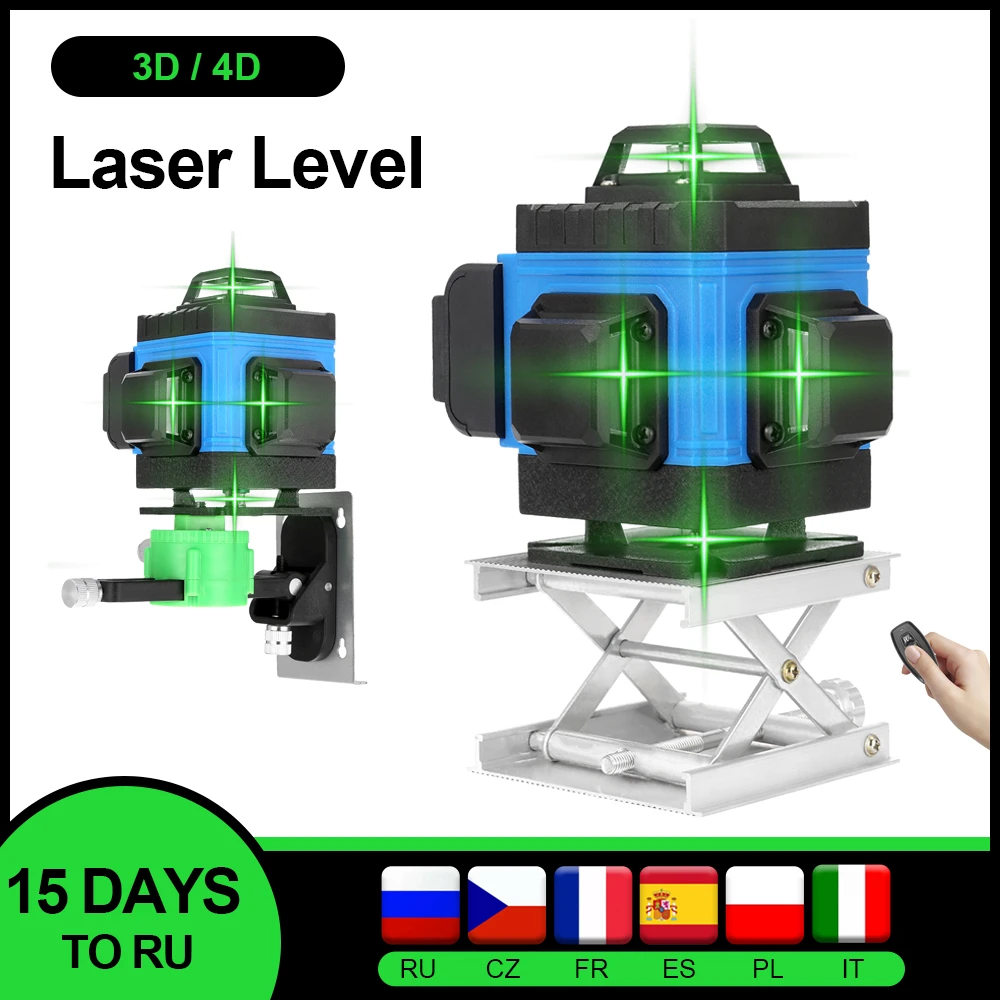 12/16 Lines Laser Level 3d 4d Self-leveling Laser Level 360 Laser ...