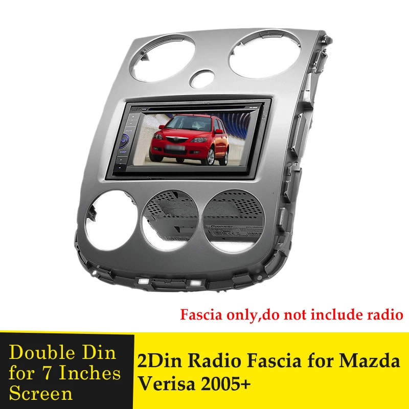 2 Din Car Radio Fascia For Mazda Verisa 2005+ Dvd Stereo Frame Plate ...