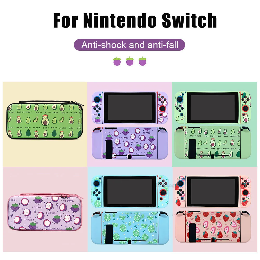 For Nintendo Switch Cute Full Cover Shell Soft Game Console Joy-con ...