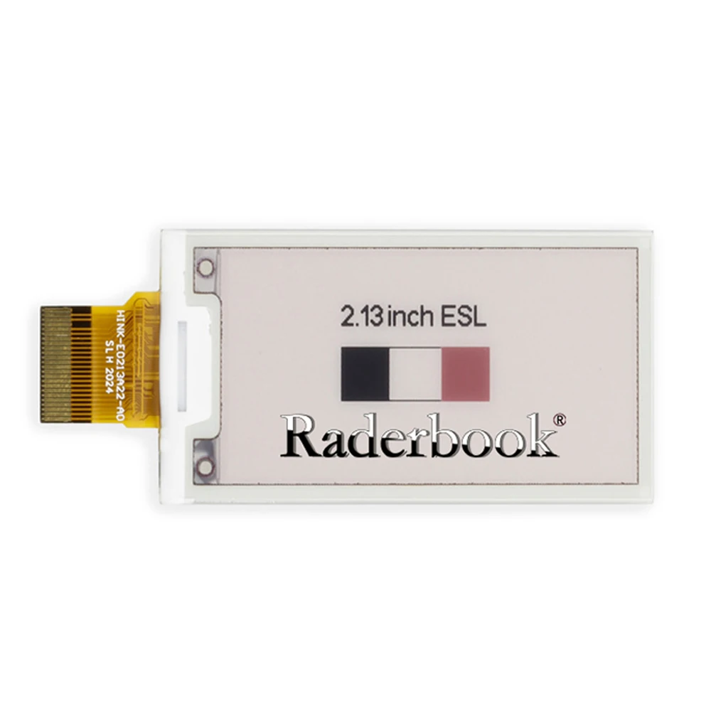 Hink-E0213A22 212x104 2.13inch E-Ink Raw Display Panel Red Black White ...