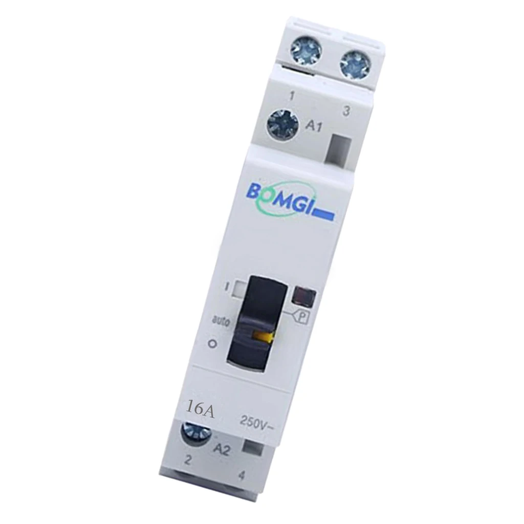 16 Amp, 2 Pole 2 Normally Open (no) Manual Ac Contactor 16a, Coil 230v ...