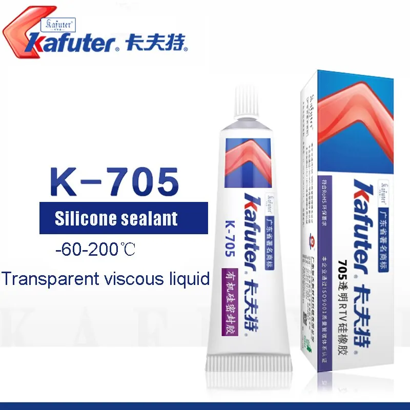 Genuine Kafuter k-705 RTV Rubber One-Component Silicone Transparent ...