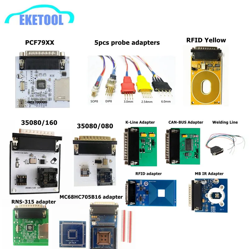 Iprog-Adapters-K-LINE-CAN-adapter-MB-IR-Adapter-PCF79XX-5pcs-Prove ...